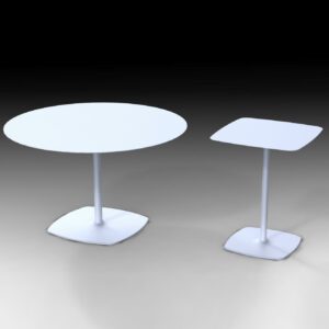 Stylus Square Coffee Table in White - Modern Design | Iroco Design