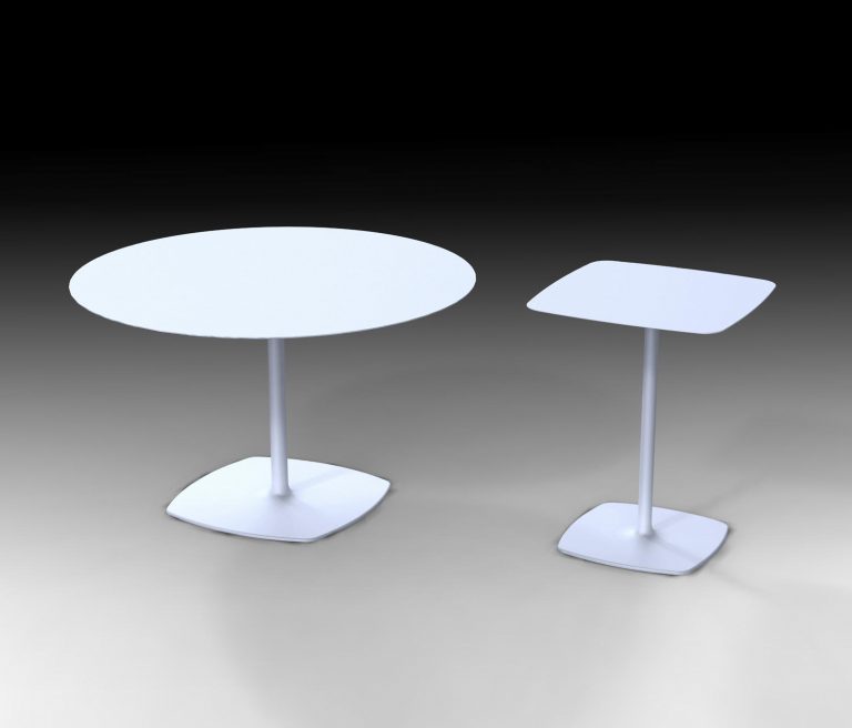 Stylus Square Coffee Table in White - Modern Design | Iroco Design