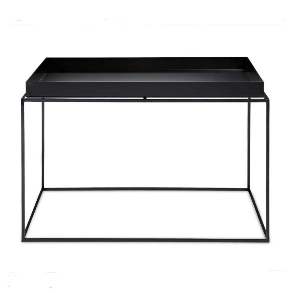 Stylish Black Square Tray Table – IROCO Design