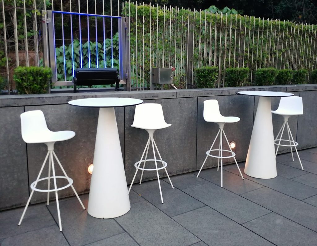 IKON High Table White - Sleek and Modern Design | Iroco Design