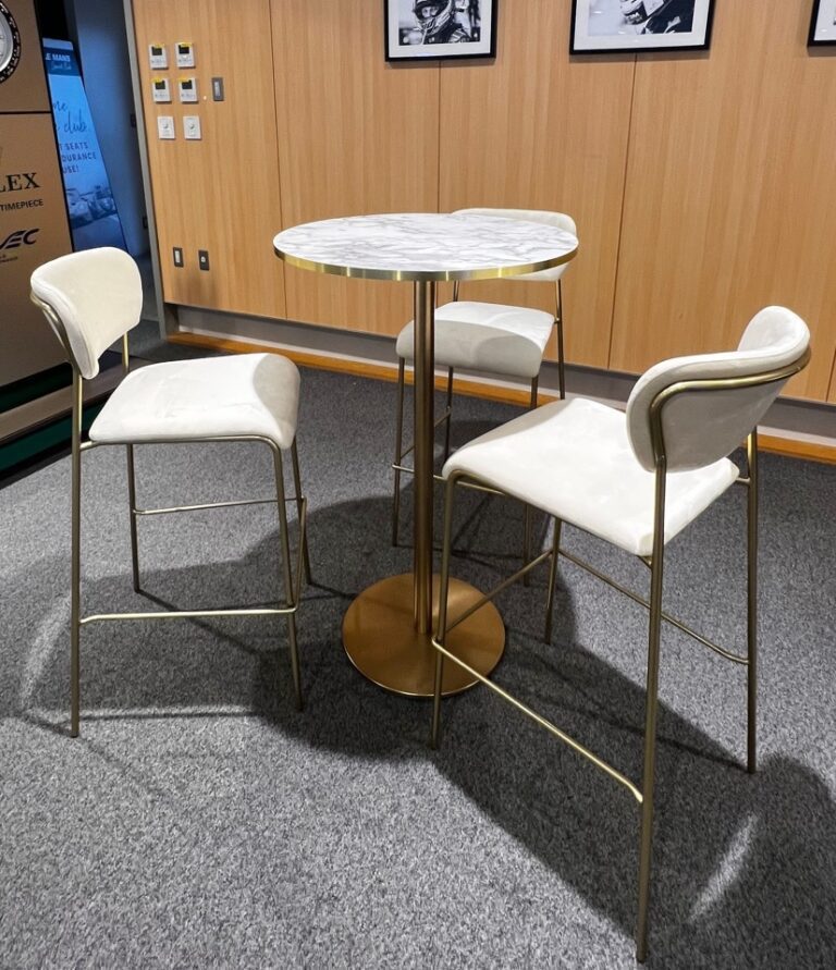 Velvet Stool White - IROCO Design